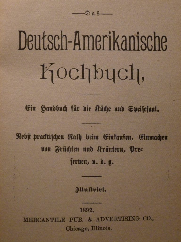 Sarah (Breuninger) Schumm’s German-American Cookbook, 1892 – Karen’s Chatt