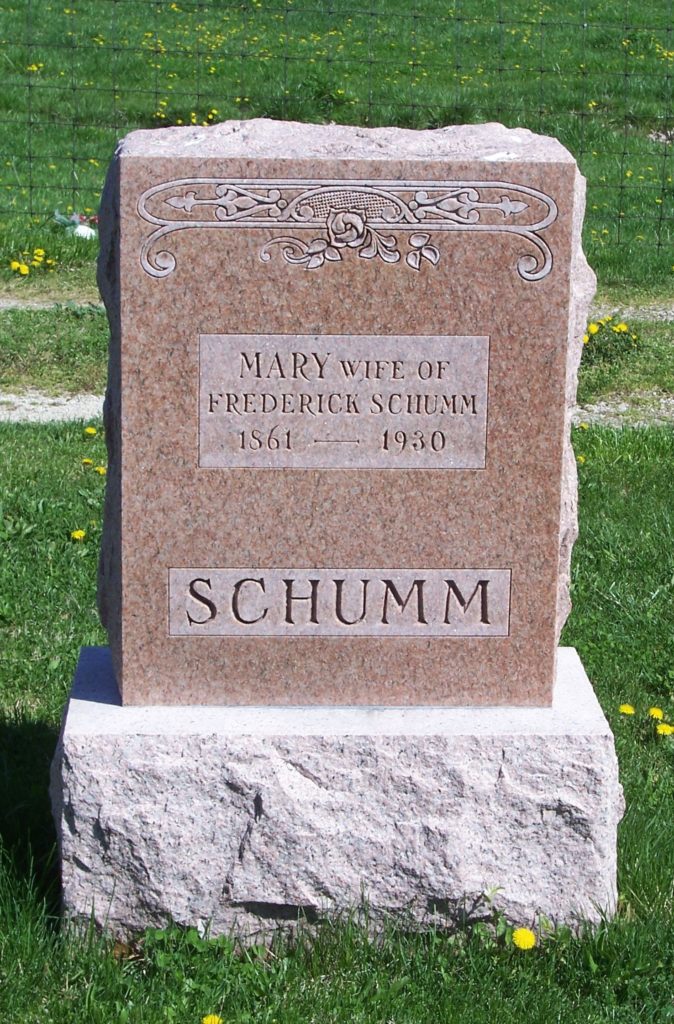 Tombstone Tuesday-Mary (Buchner) Schumm – Karen’s Chatt