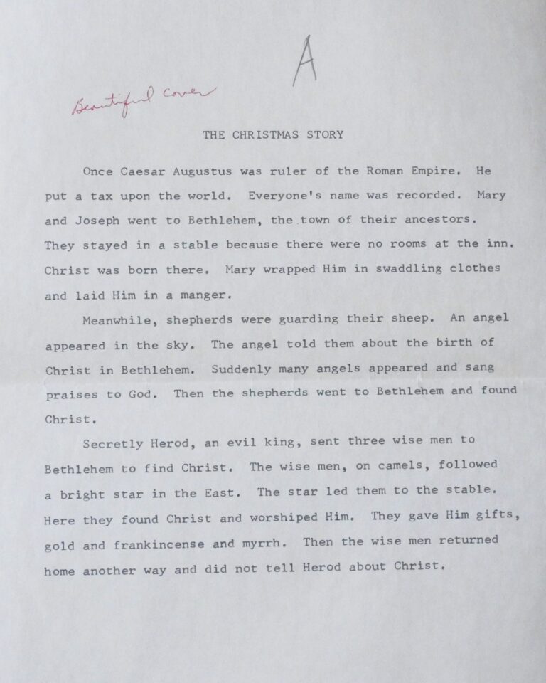 The Christmas Story, in Latin – Karen’s Chatt