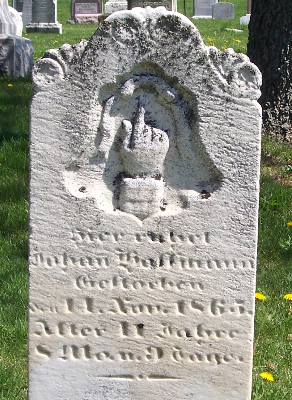 Tombstone Tuesday-Hand Pointing Up Symbol – Karen’s Chatt