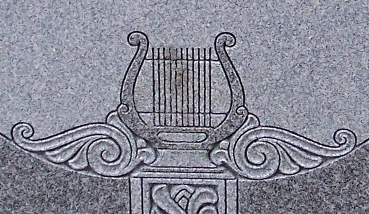 Tombstone Tuesday-Lyre/Harp Symbol – Karen’s Chatt