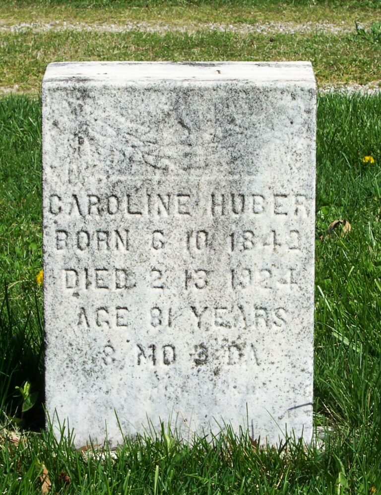 Tombstone Tuesday-Caroline Huber – Karen’s Chatt
