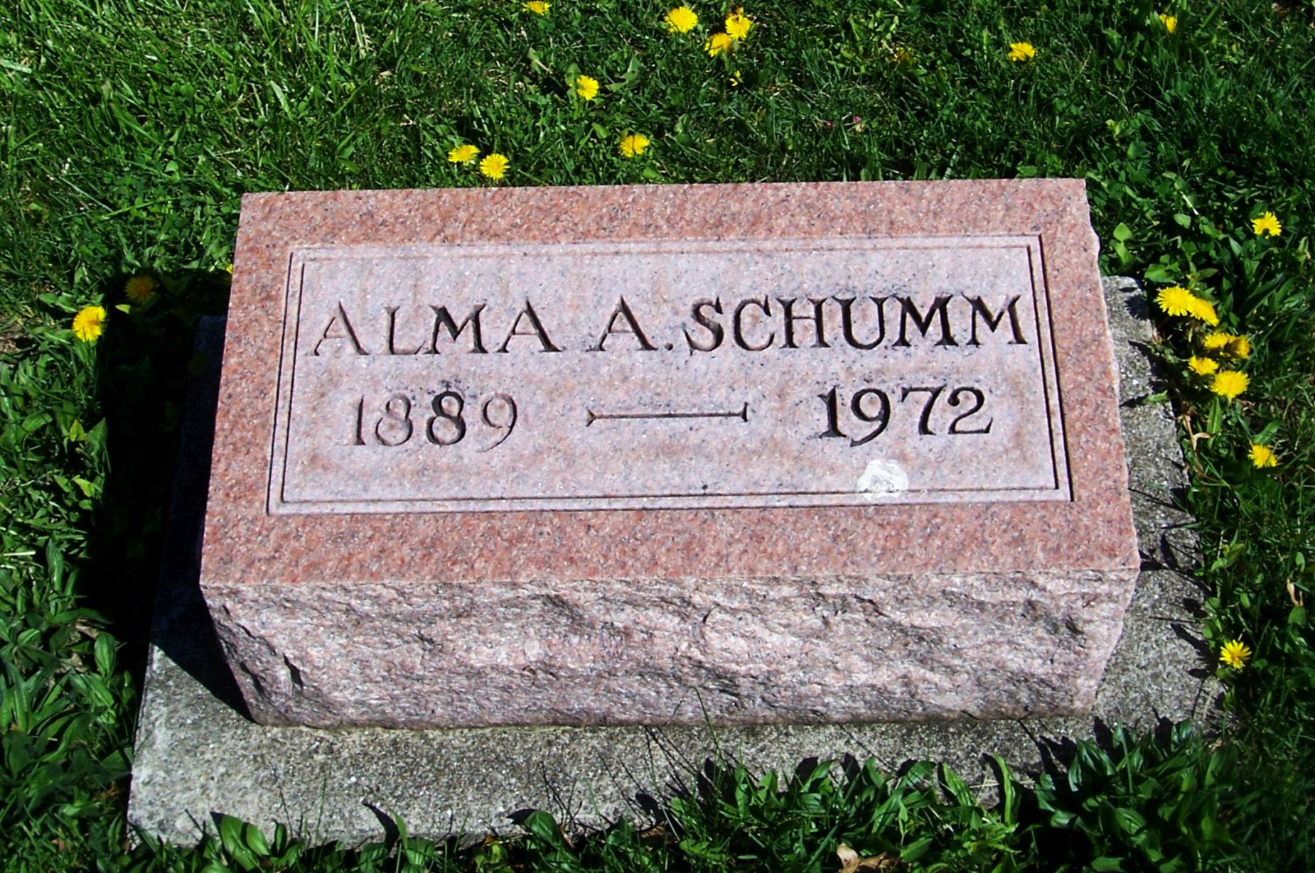 Tombstone Tuesday-Alma A. Schumm – Karen’s Chatt
