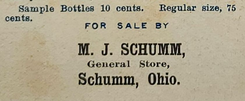 M.J. Schumm, General Store at Schumm, Ohio, 1883 – Karen’s Chatt