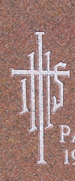 Tombstone Tuesday-I H S Symbol – Karen’s Chatt