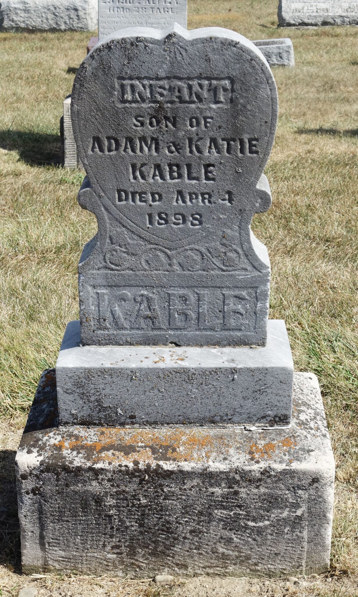 Tombstone Tuesday-Infant Son of Adam & Katy Kable (1898) – Karen’s Chatt