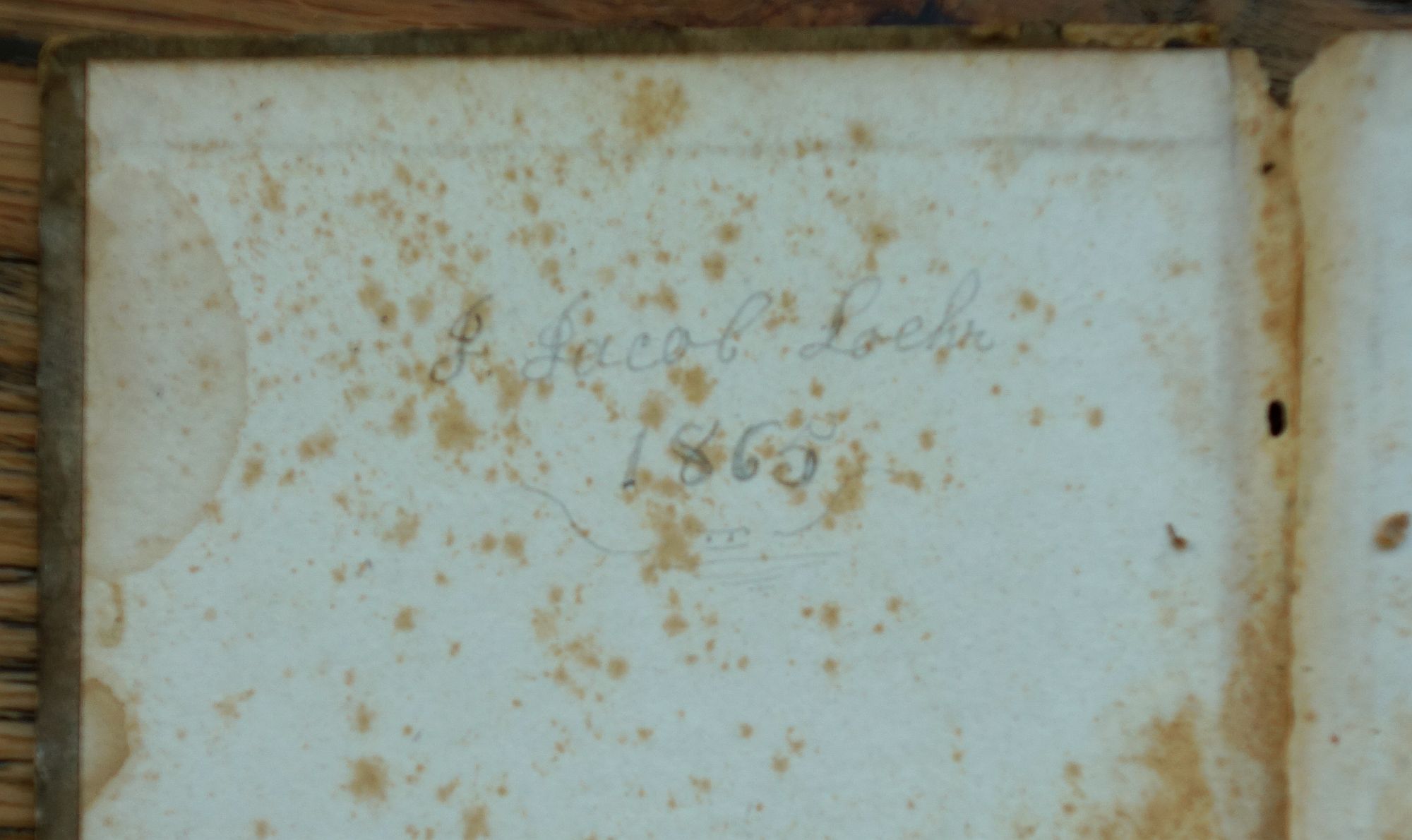 J Jacob Loehr Theological Book, 1865 – Karen’s Chatt