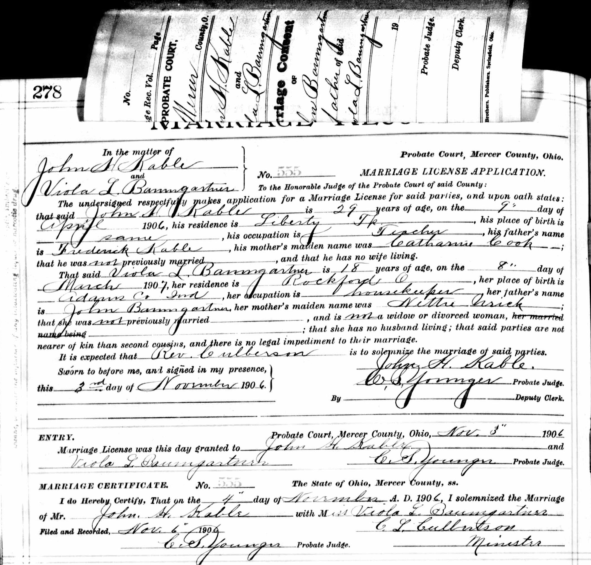 Tombstone Tuesday-Viola L. (Baumgartner) Kable – Karen’s Chatt