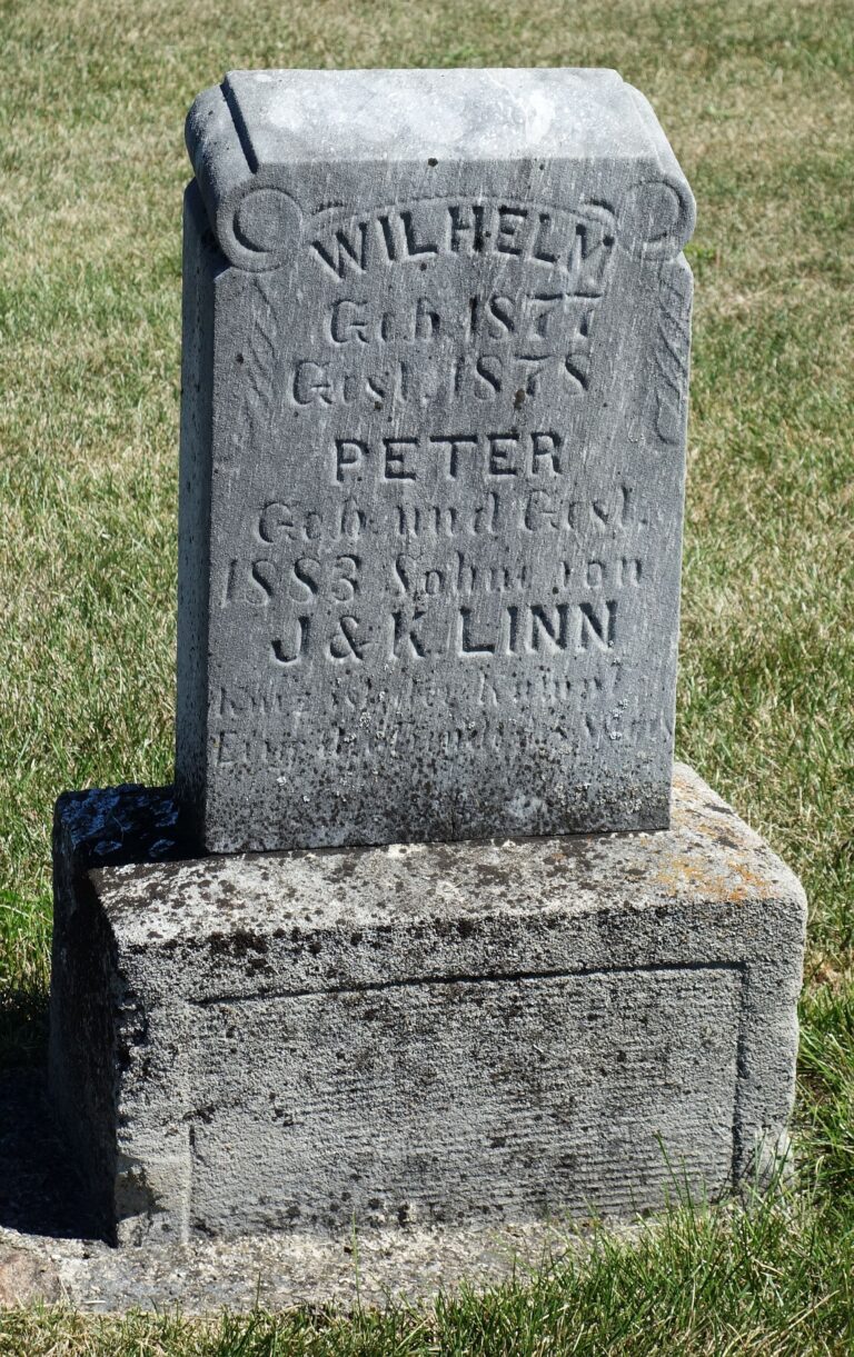 Tombstone Tuesday-Wilhelm & Peter Linn – Karen’s Chatt