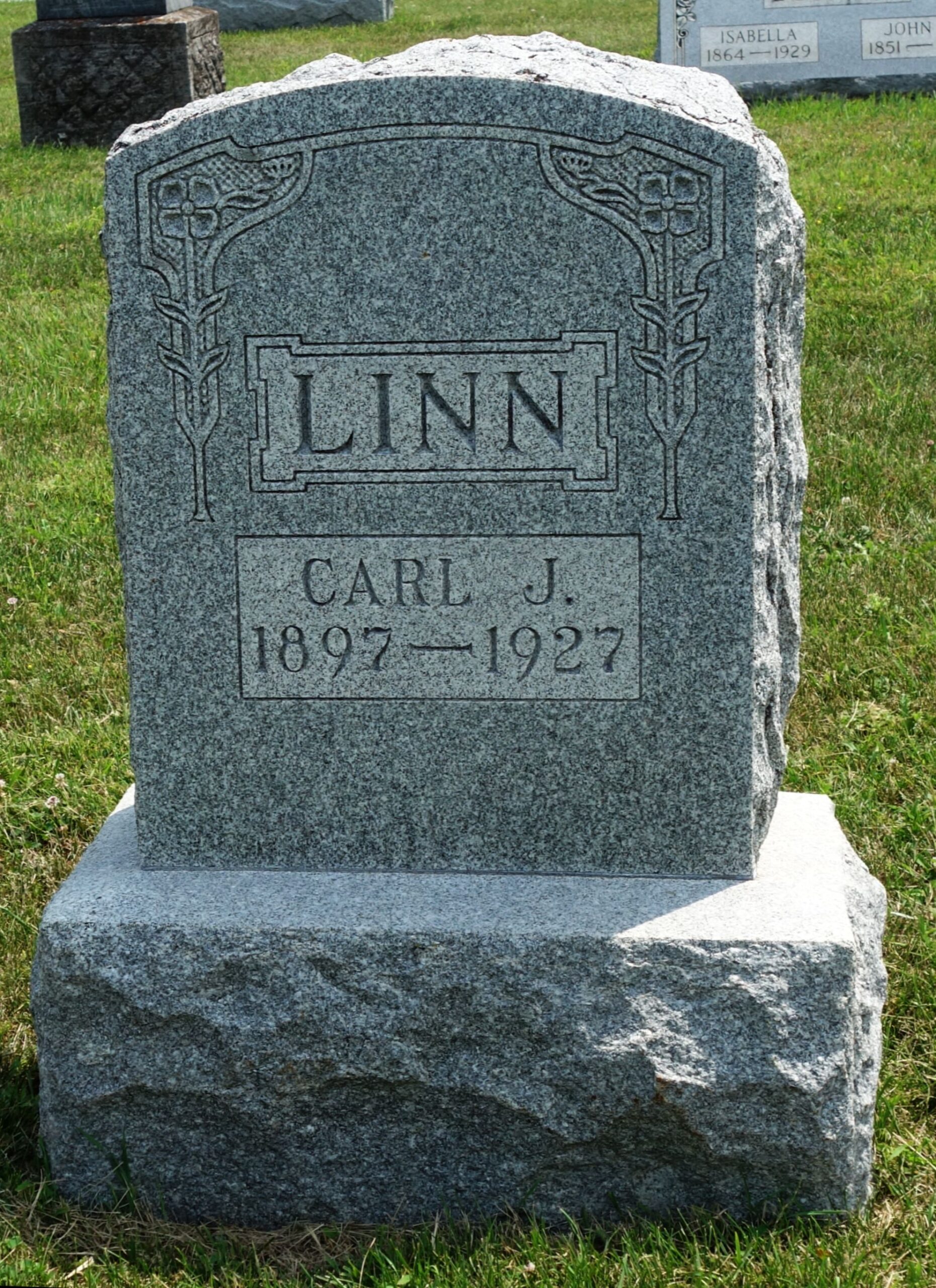 Tombstone Tuesday–Carl J. Linn – Karen’s Chatt