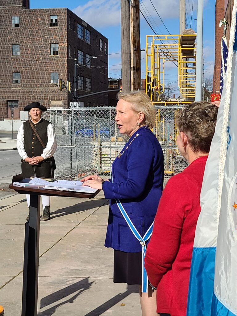 Rededication of Lima DAR Historic Marker – Karen’s Chatt