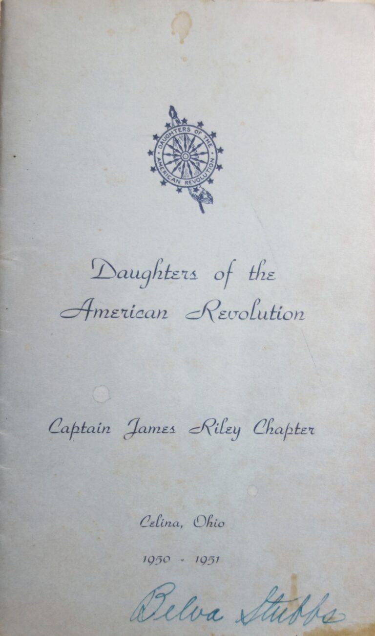 Captain James Riley Chapter, NSDAR, Celina, Ohio – Karen’s Chatt
