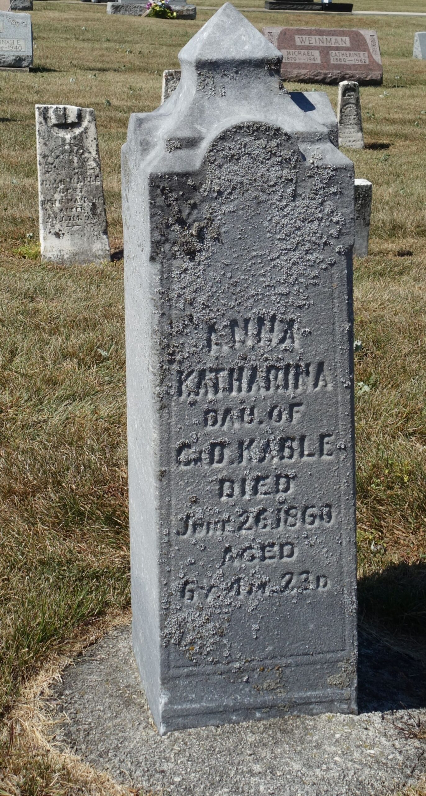 Tombstone Tuesday-Christian Kable, A Man with 2 Tombstones – Karen’s Chatt