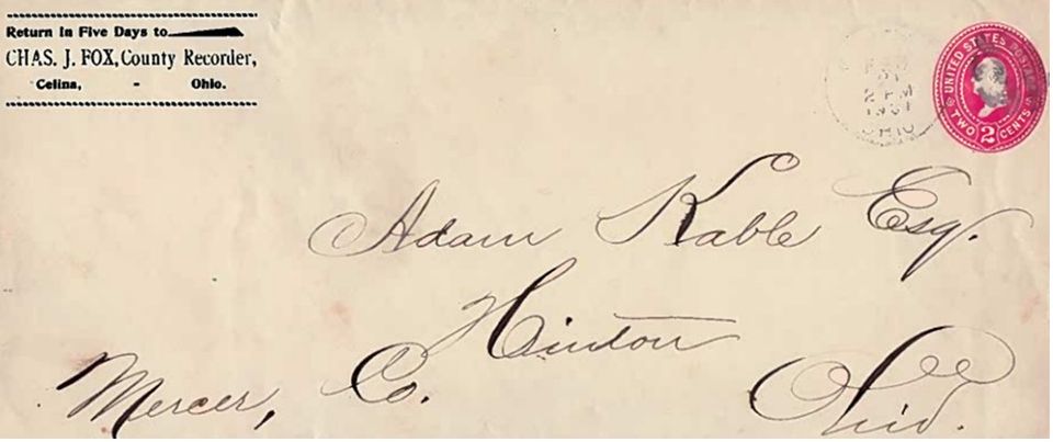 To Adam Kable, Esq, Hinton, Ohio – Karen’s Chatt